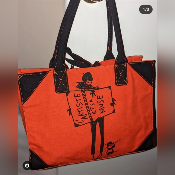 izak zenou | Bags | Izak Zenou Canvas Tote Bag | Poshmark
